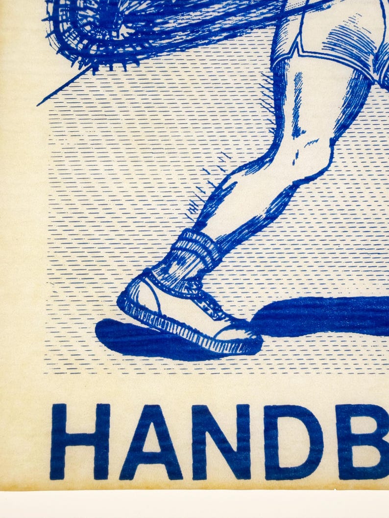 Handball Vintage Iron on Heat Transfer - Etsy