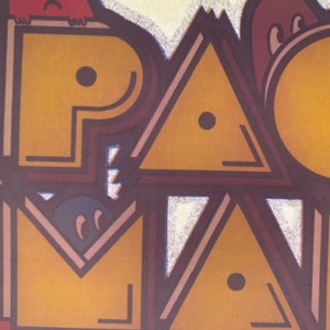 Pac-man Vintage Glitter Iron on Heat Transfer - Etsy