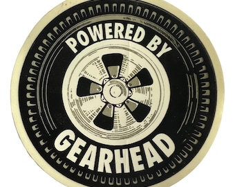 Gearhead Sticker - Etsy