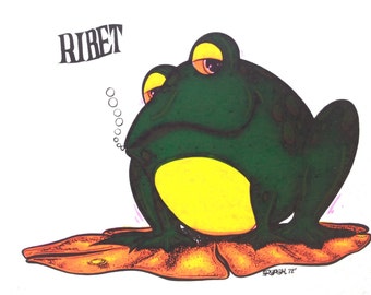 Frog Heat Transfer - Etsy