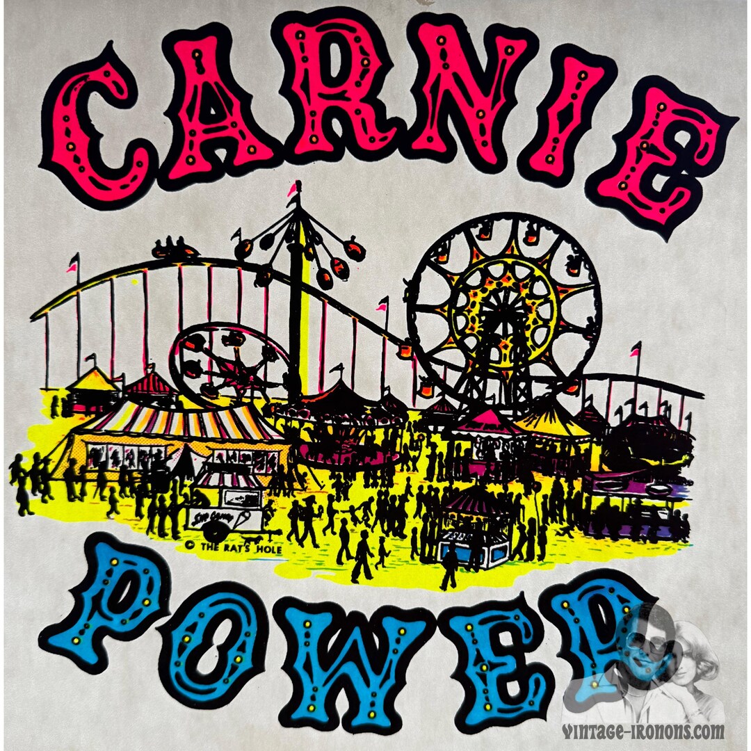Carnie Power Vintage Iron on Heat Transfer - Etsy