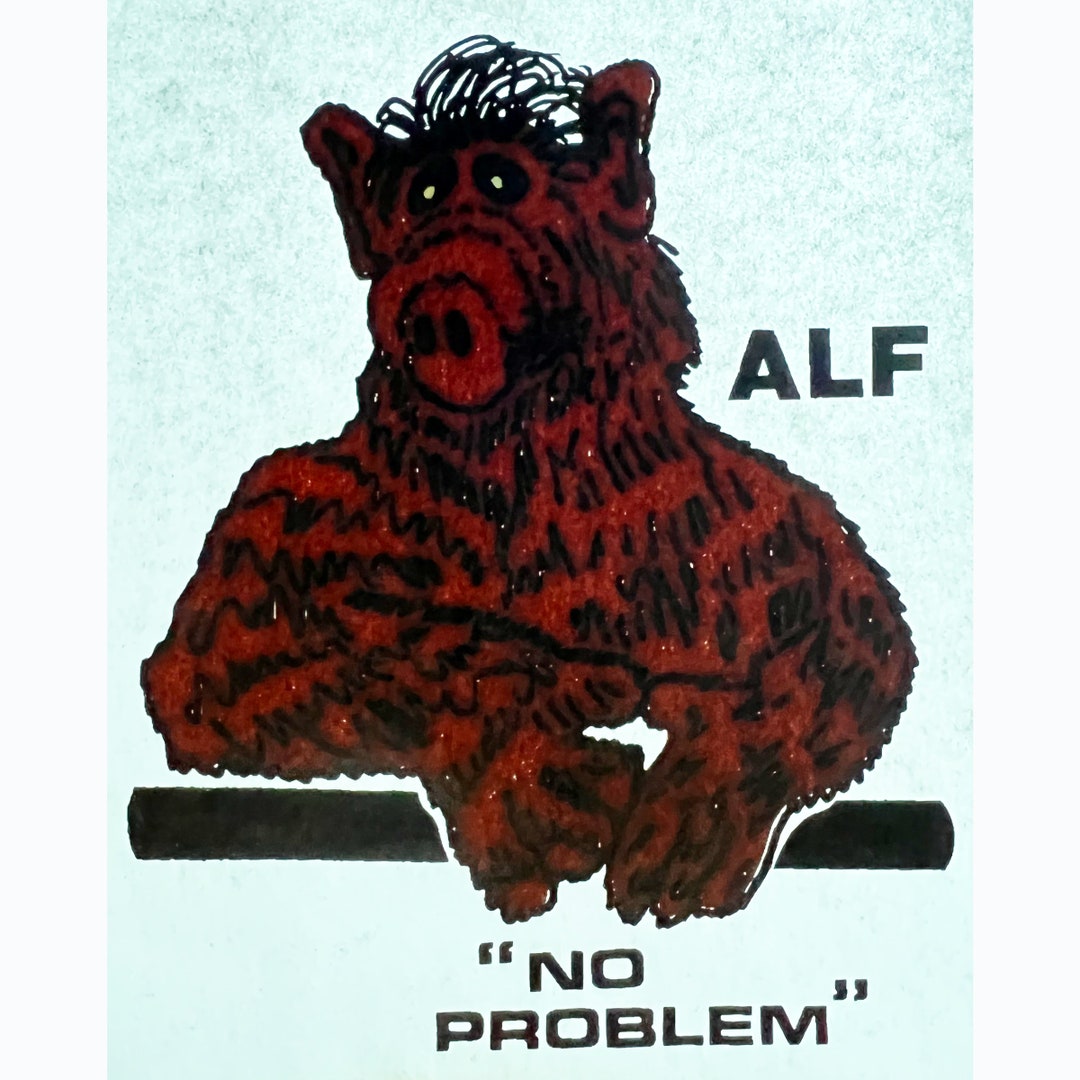 ALF (aka Alien Life Form) "no Problem" Vintage Iron on Heat Transfer - Etsy