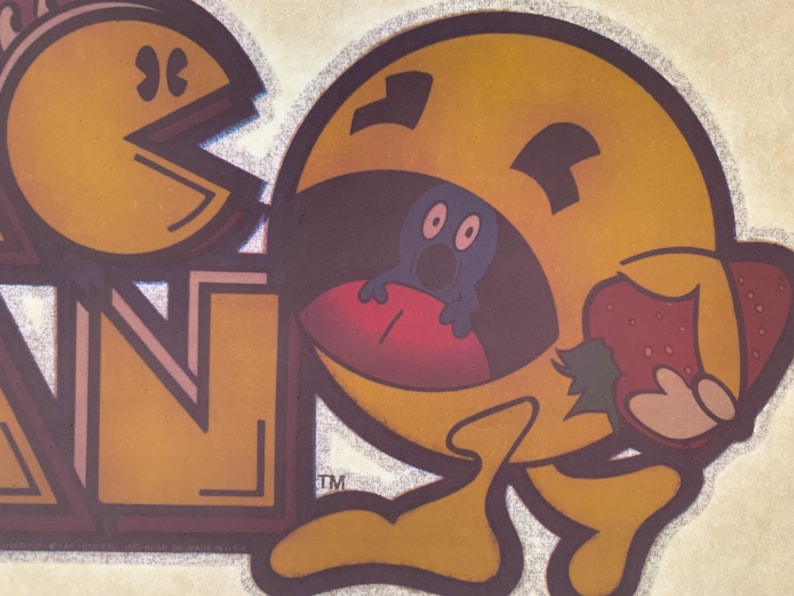Pac-man Vintage Glitter Iron on Heat Transfer - Etsy