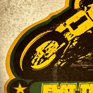 Flat Track Motorcycle Racing Vintage Iron on Heat Transfer - Etsy