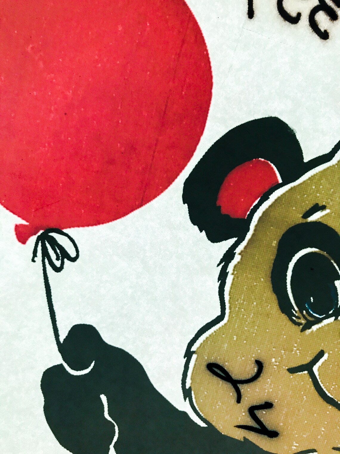 Panda and Balloon Vintage Iron on Heat Transfer - Etsy