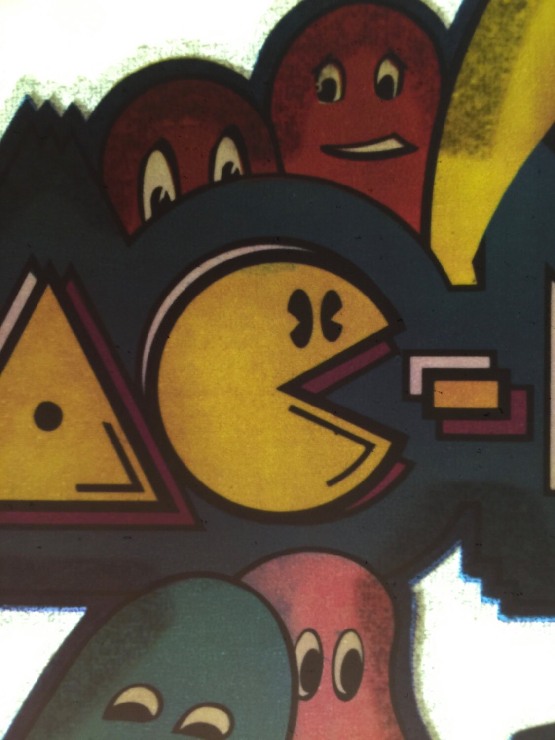 Pac-man Fanatic Vintage Glitter Iron on Heat Transfer - Etsy