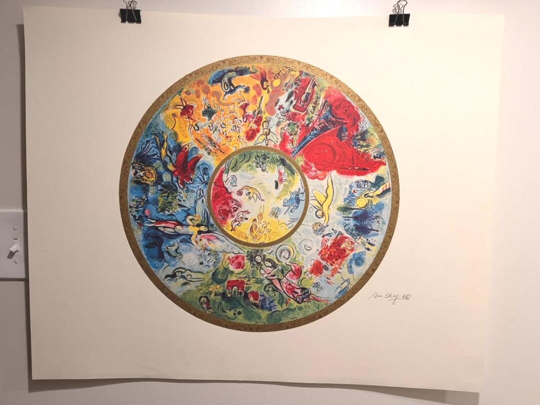 Marc Chagall PARIS OPERA CEILING Signed Lithograph Print Poster - Etsy