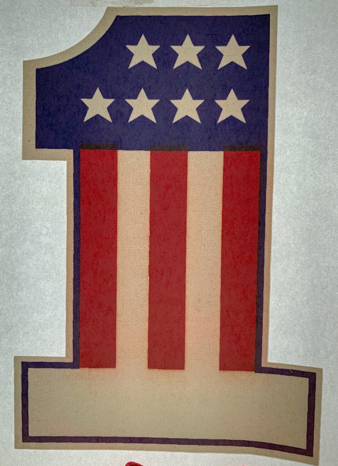 American Number One Vintage Iron on Heat Transfer - Etsy