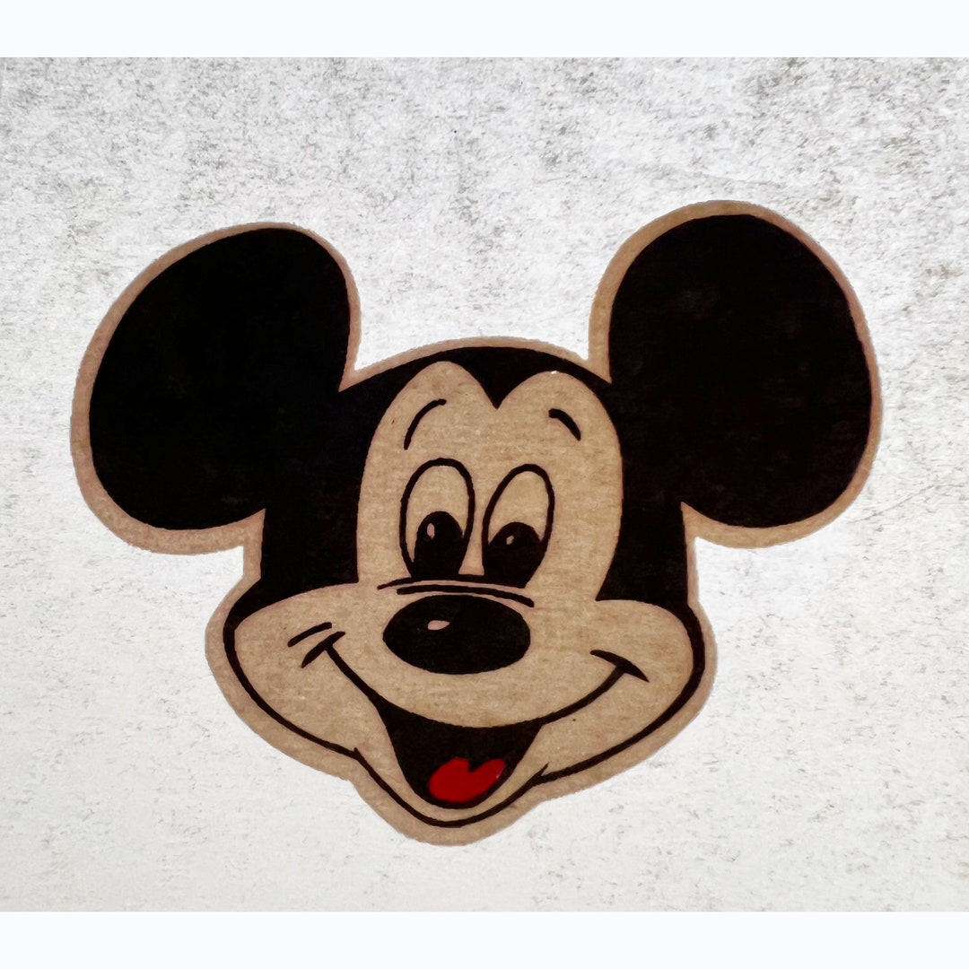 Small Mickey Mouse Disney Logo Vintage Iron on Heat Transfer - Etsy