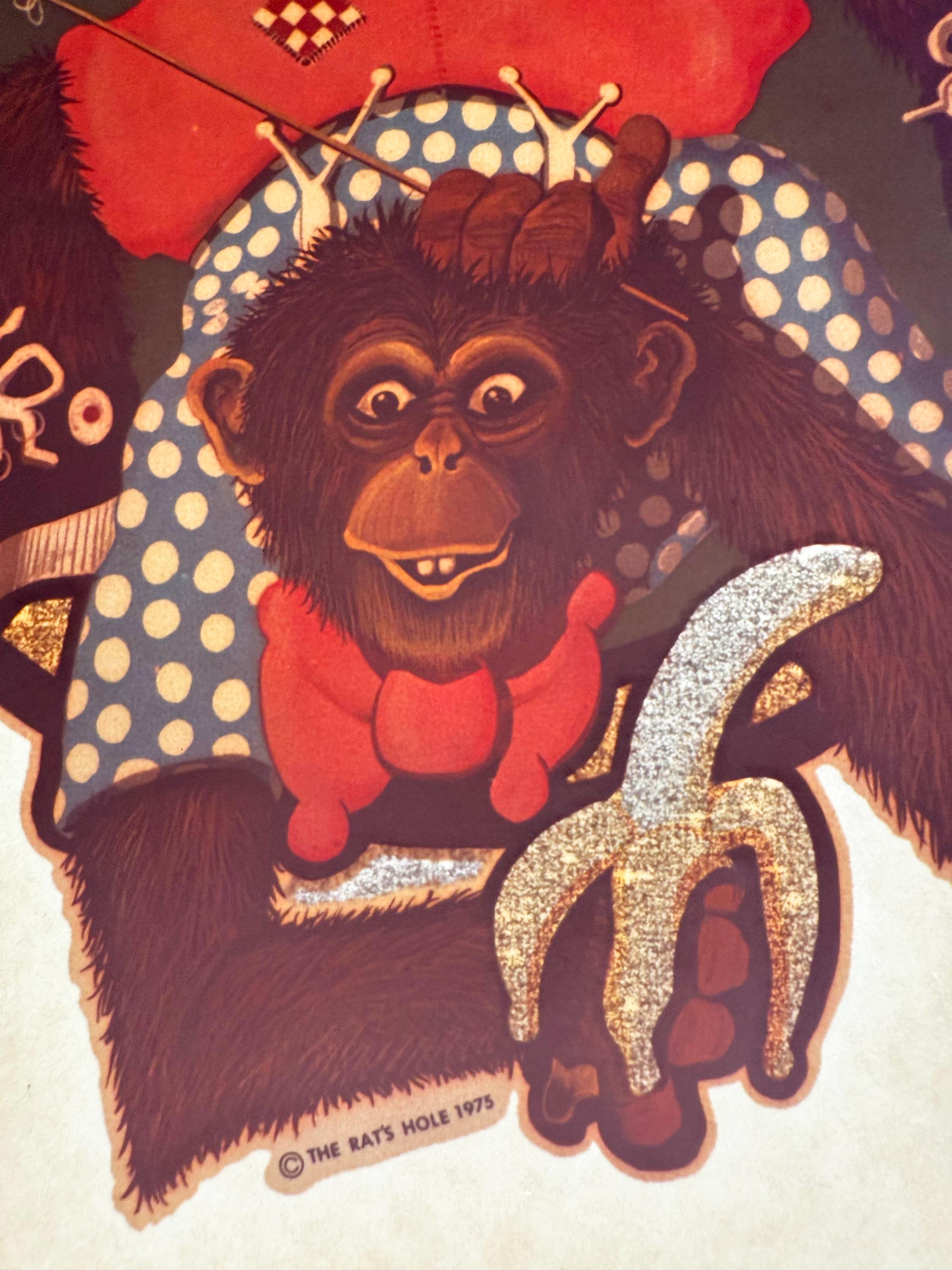 Playtime Expert Monkey Vintage Iron on Heat Transfer - Etsy