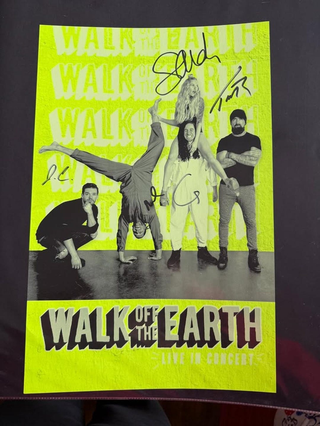 RARE Walk off the Earth Autographed Concert Tour Poster - Etsy