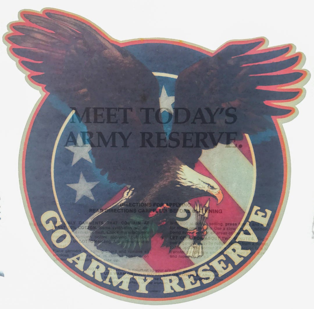 Go Army Reserve Vintage Iron on Heat Transfer - Etsy