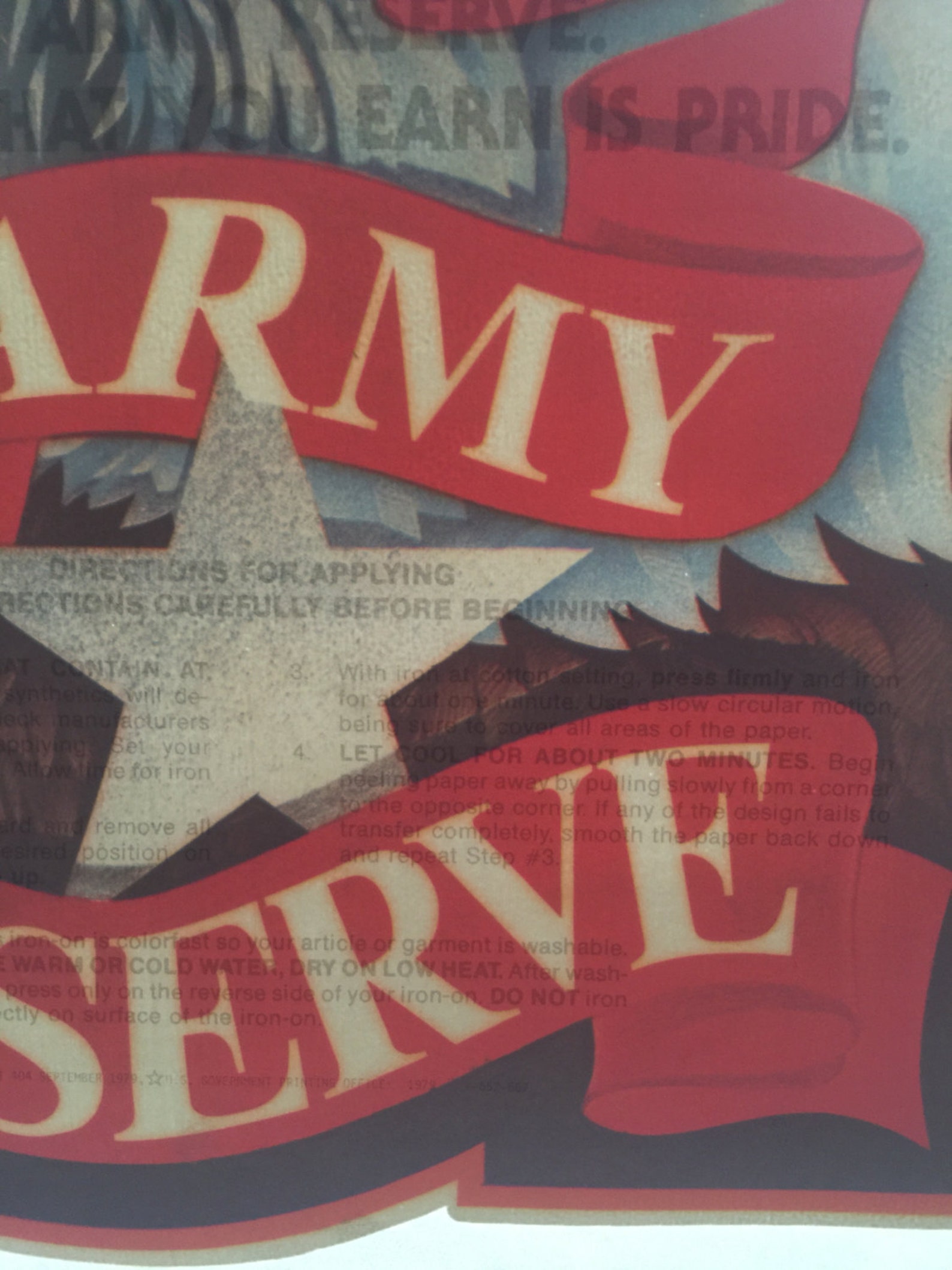 Army Reserve Vintage Iron on Heat Transfer - Etsy