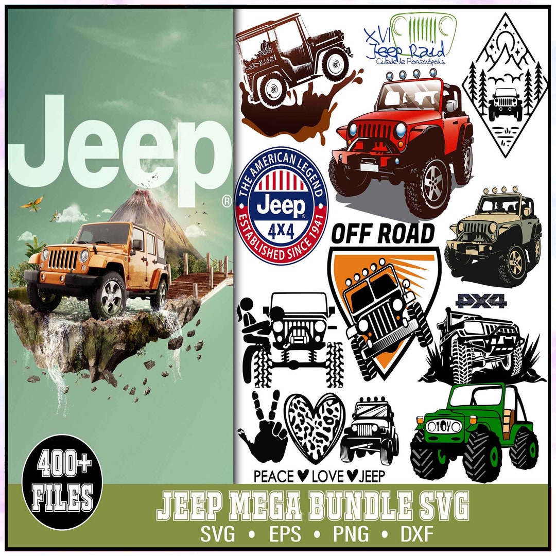 Mega Car Logo Bundle, Jeep SVG, Bundle Svg, Jeep Hair Svg, Jeep Shirt ...
