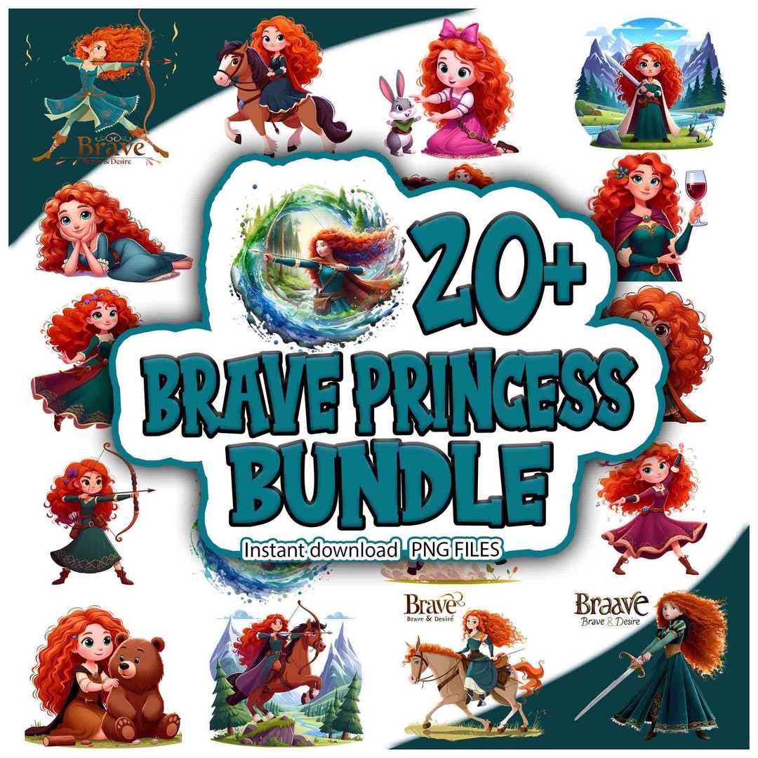 High-quality Brave Svg Bundle, Merida Svg, Princess Svg, Princess Svg ...