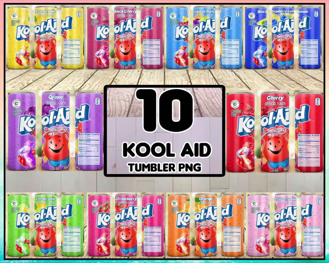 10 Kool Aid 20oz Skinny Straight Tapered Designs Kool Aid Sublimation ...