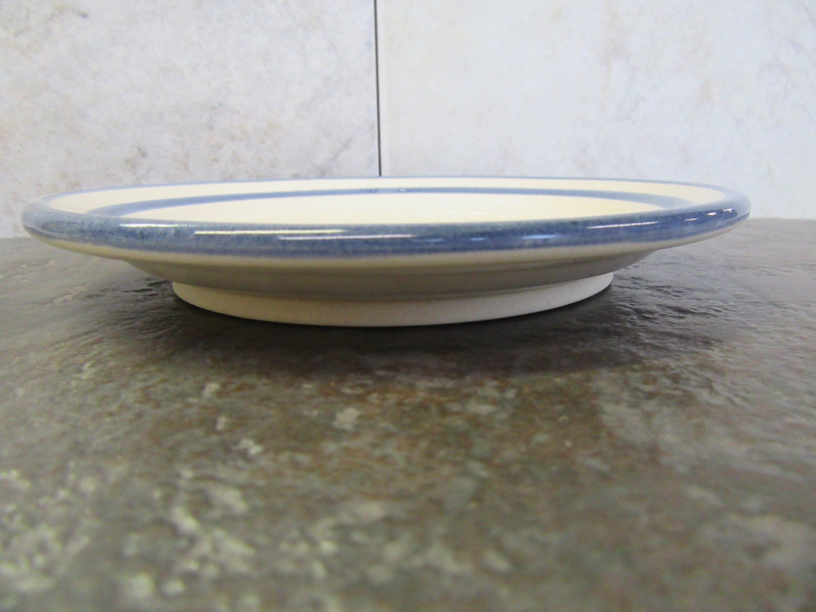 Grater Plate Garlic Plate White & Blue Plate Made in - Etsy