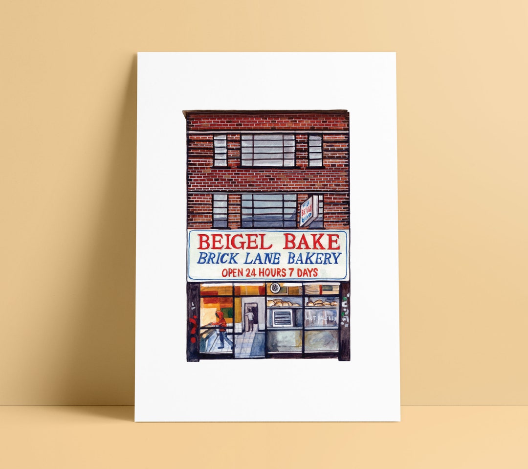 Beigel Bake Bakery Print, Brick Lane, East London Print, Housewarming ...