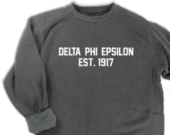 Delta Phi Epsilon Gold Script Sweatshirt | Etsy