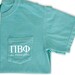Pi Beta Phi Script Letters T-shirt Mint | Etsy