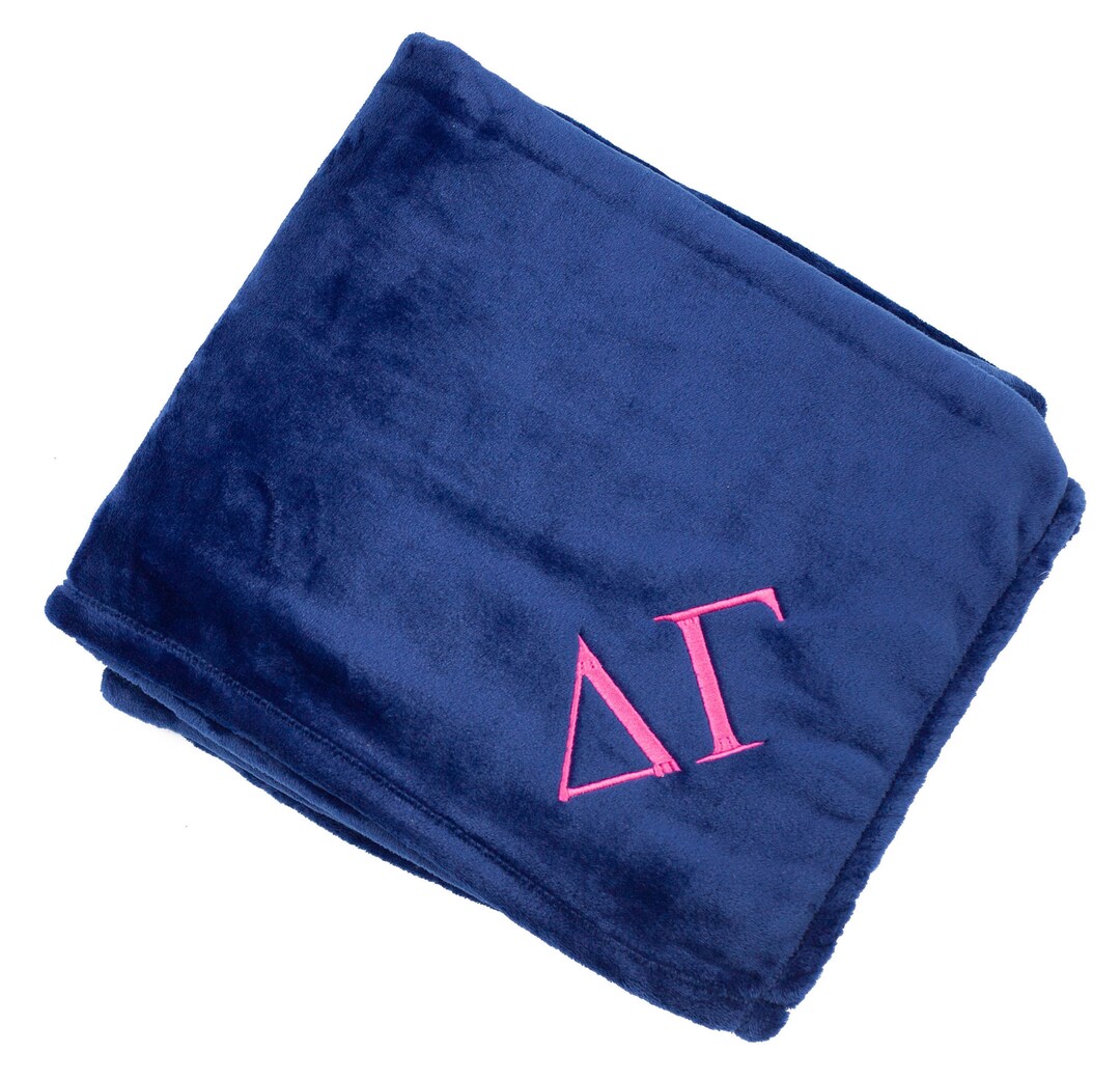 Delta Gamma Plush Throw Blanket - Etsy