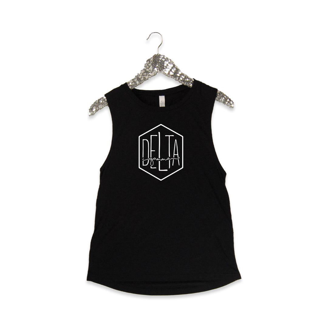 Delta Gamma Cutoff Muscle Tank Top - Etsy UK