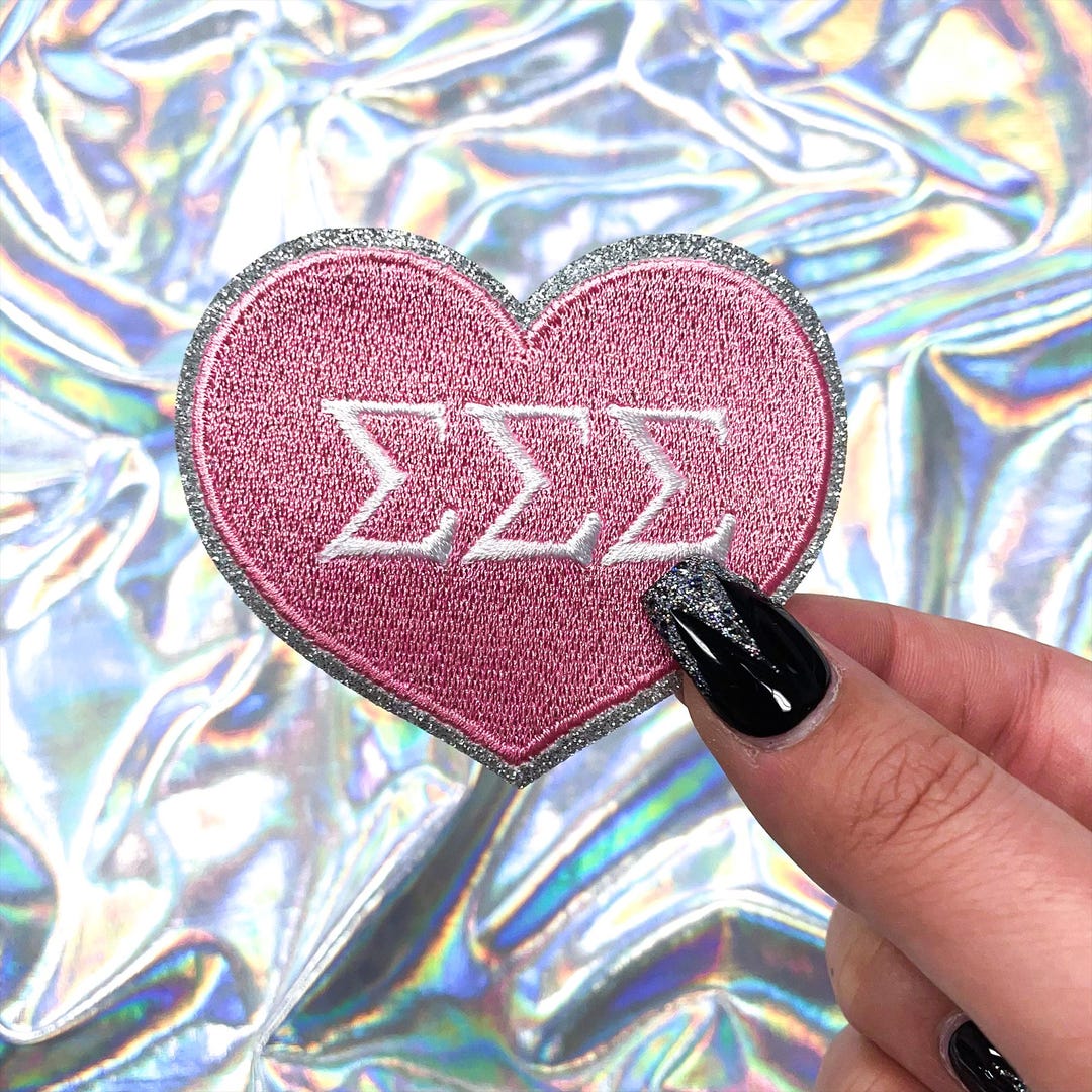 Sigma Sigma Sigma Heart Sorority Patch - Etsy