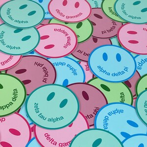Kappa Delta Smile Sticker, Sorority Sticker, Big & Little Gift, Bid Day ...