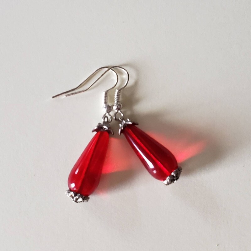 Red Dress Earring - Etsy