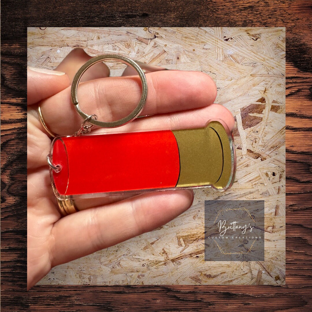 Shotgun Shell Keychain Ammunition Keychain Hunting - Etsy