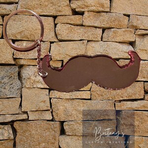 Mustache Keychain | Facial Hair Keychain - Etsy