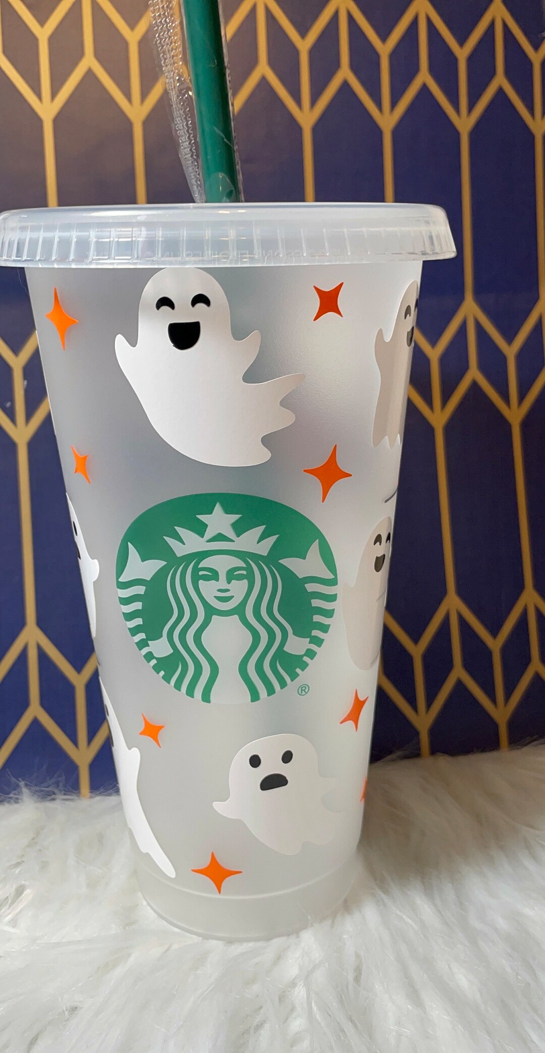 Cute Ghosts Starbucks Cup | Halloween Cup | Starbucks Cold Cup | Spooky ...