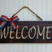 Welcome Reclaimed Wood Sign With Rope Hanger - Etsy