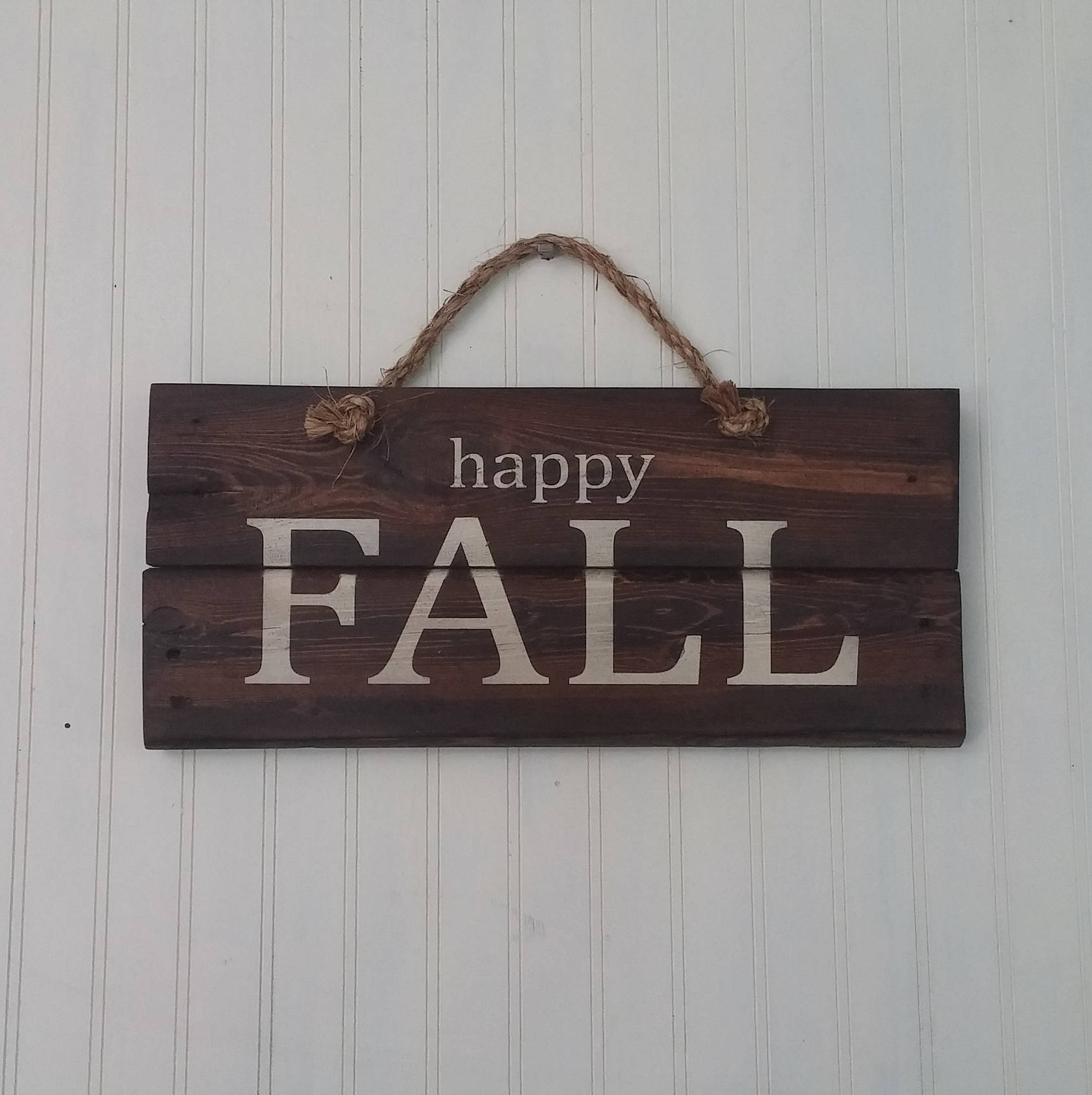 Happy Fall Reclaimed Wood Sign/Fall Decor | Etsy