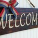 Welcome Reclaimed Wood Sign With Rope Hanger - Etsy