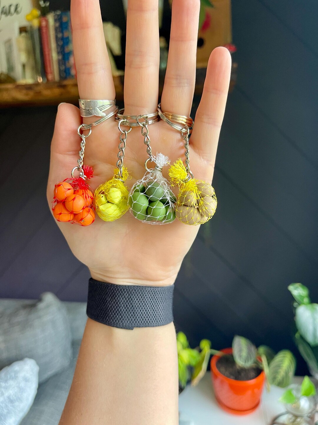 Produce Bag Keychain - Etsy