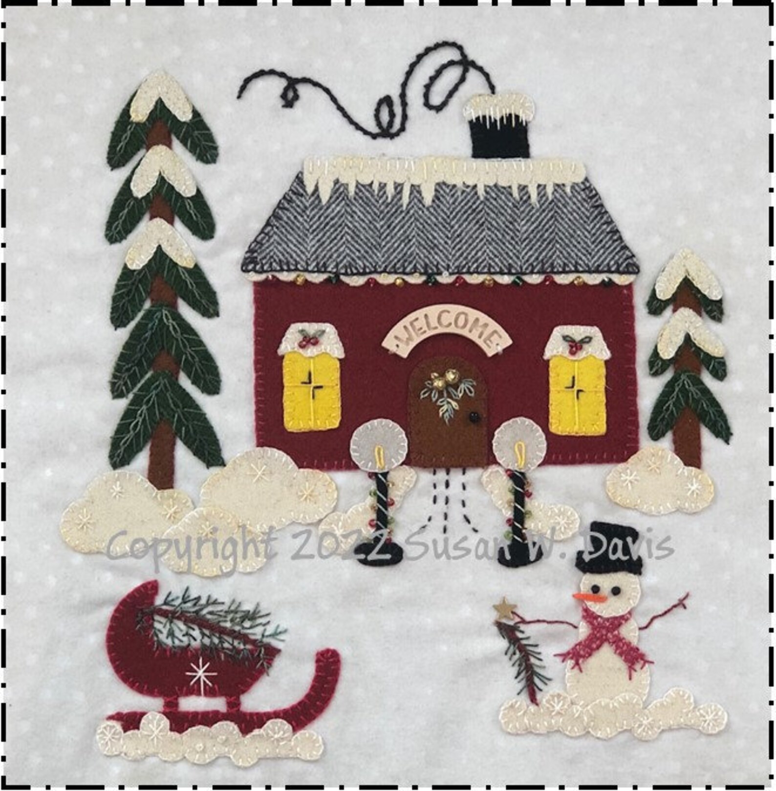 Special Thread Box, Christmas Cottage Block 4, Christmas Ladies Mystery ...