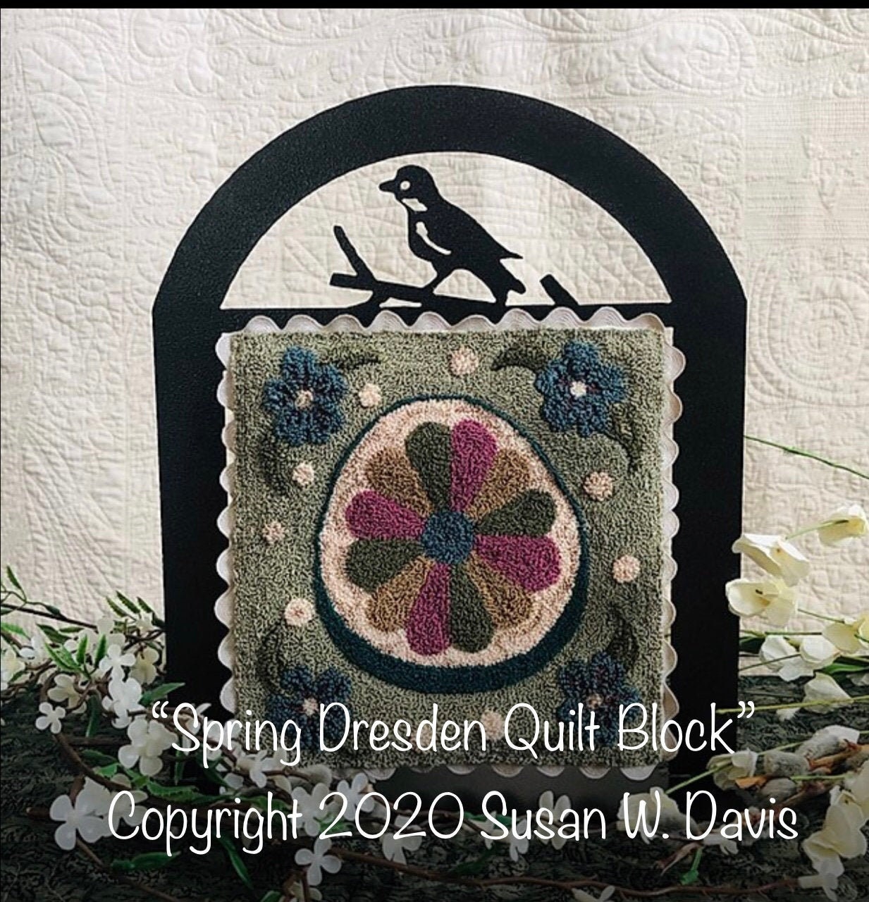 Punch Needle DIGITAL Download, Jpeg and PDF PATTERN Embroidery , Spring Dresden, Quilt Block - Etsy