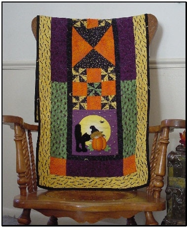 Hallows Eve, Table Runner, Chair Shawl, Paper Pattern - Etsy