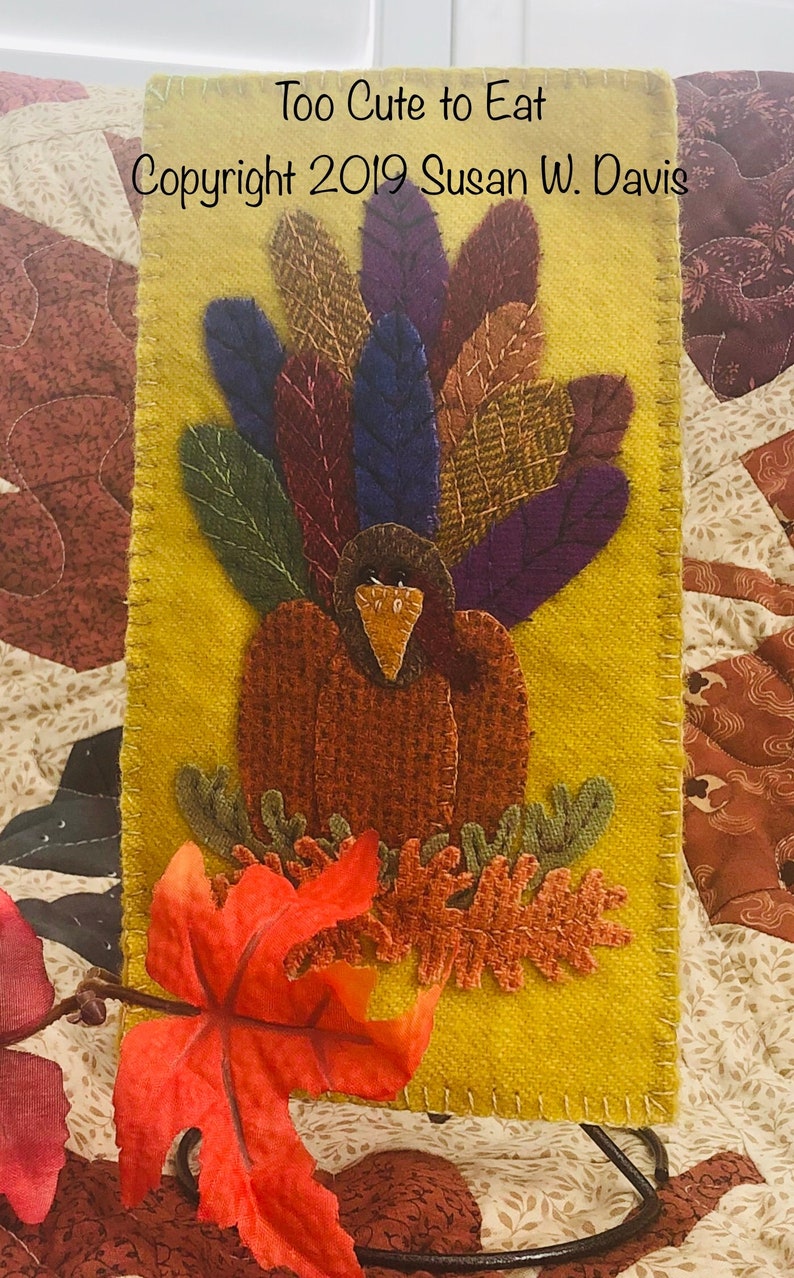 Too Cute to Eat, Just Because Series, Wool Applique, Designer Susan ...