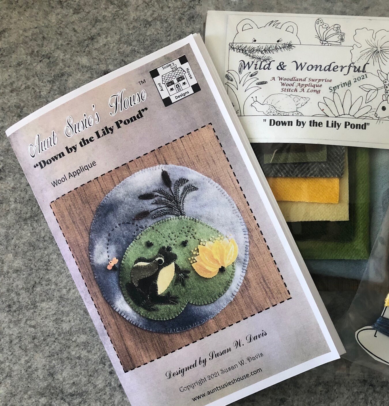 Wild and Wonderful Stitch a Long #1, Down by the Lily Pond, Wool ...