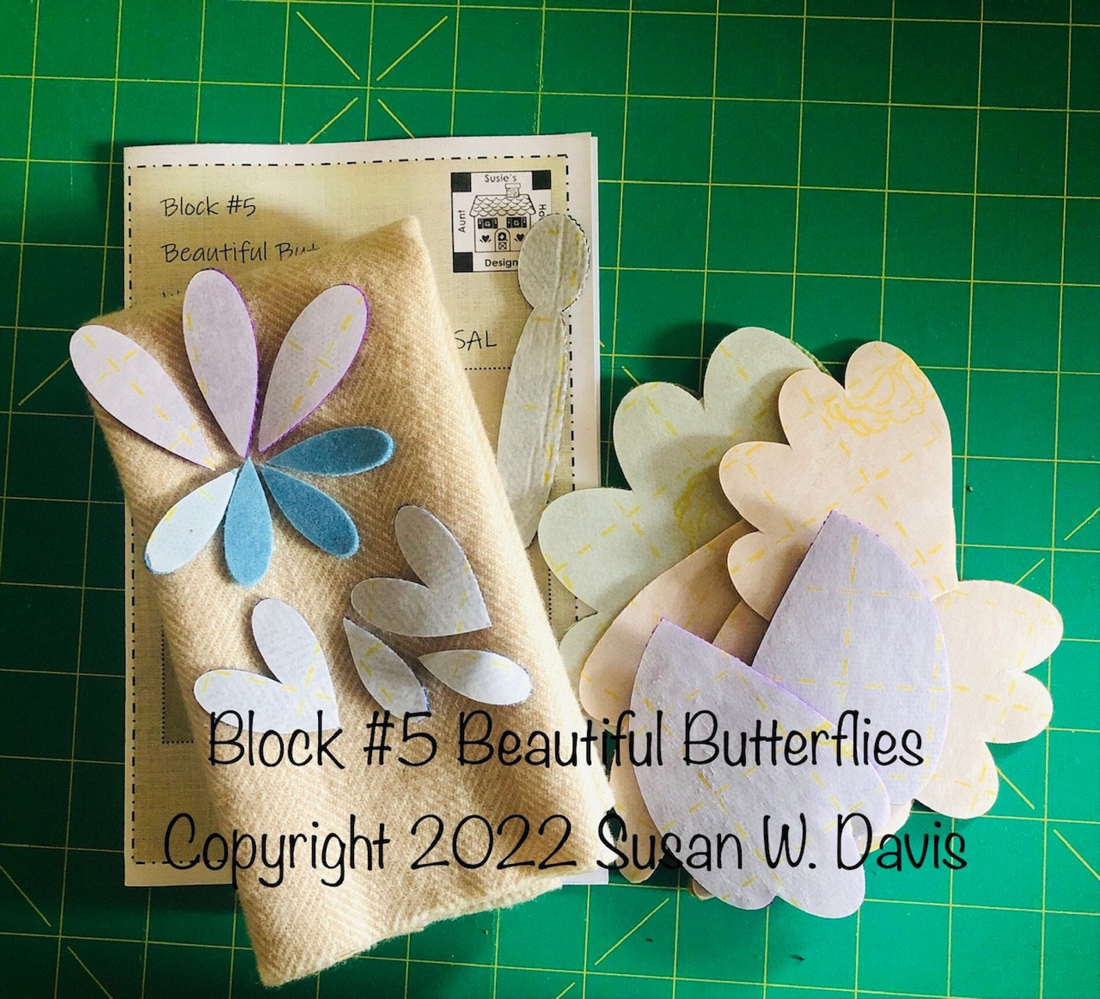 Beautiful Butterflies Block 5 Wild and Wonderful Stitch a - Etsy