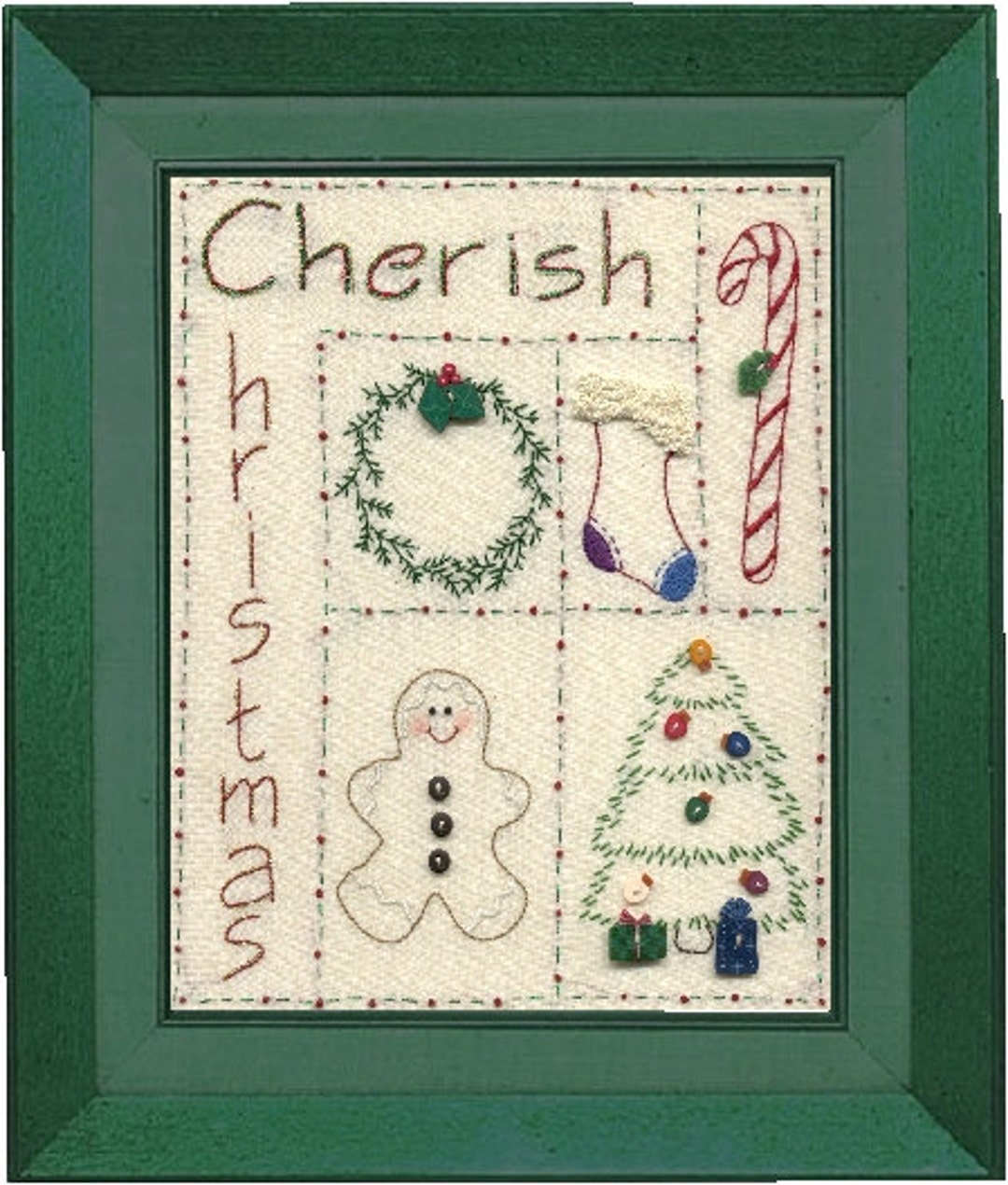 Digital Embroidery Design, 307 Cherish Christmas. - Etsy