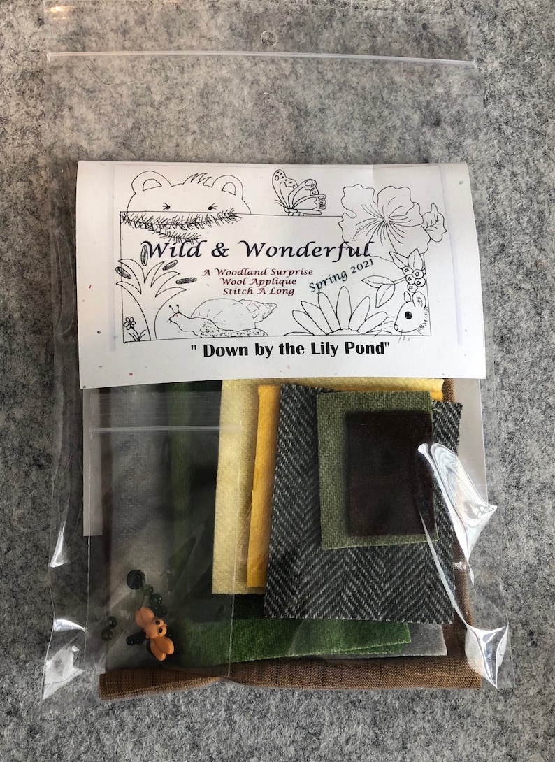 Wild and Wonderful Stitch a Long #1, Down by the Lily Pond, Wool ...