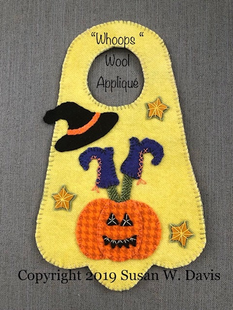 Whoops Paper Pattern Plus Wool Kit, Door Knob Hanger DH210W - Etsy