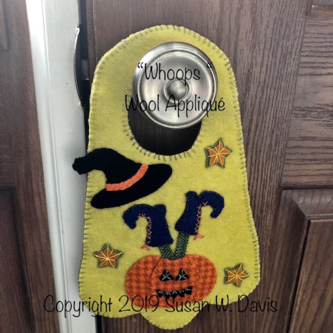 Whoops Paper Pattern Plus Wool Kit, Door Knob Hanger DH210W - Etsy