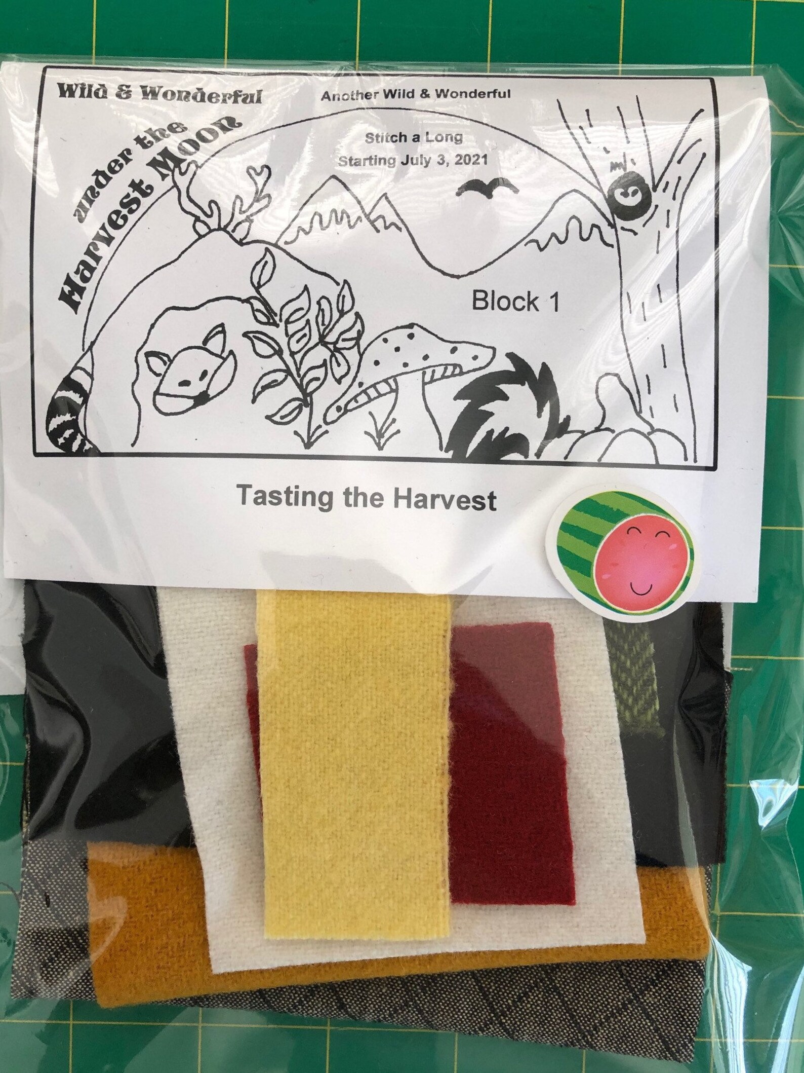 Wild and Wonderful, Skunk and Watermelon, Block 1, Under the Harvest ...