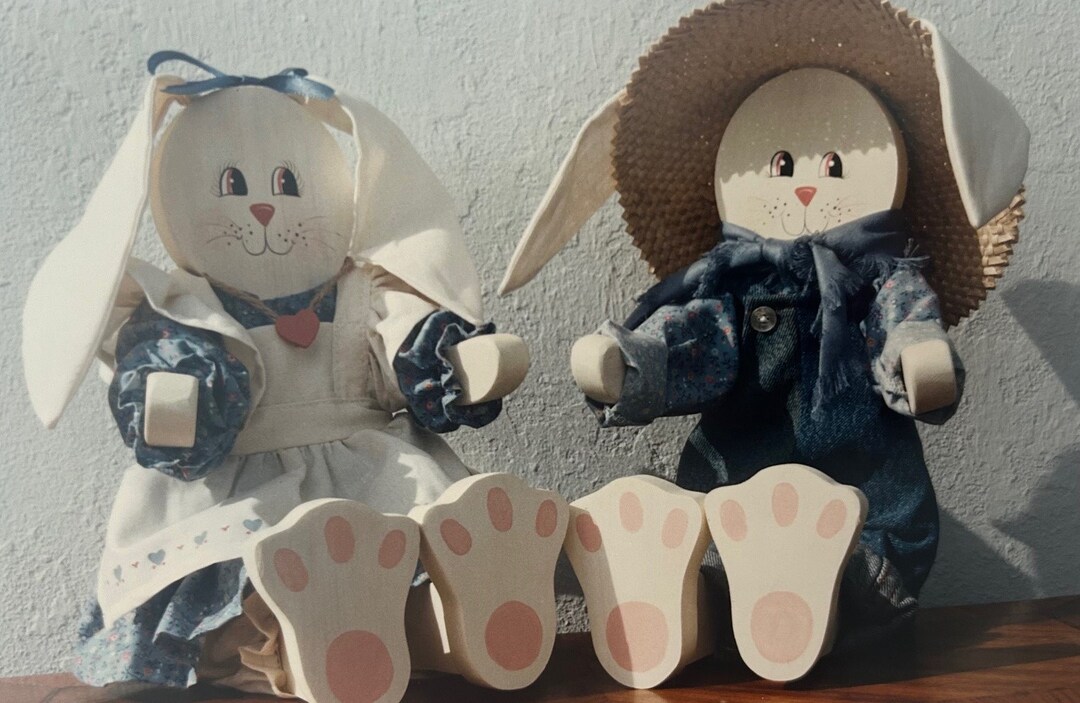 Flopsy and Mopsy, Vintage Pattern , Wood Dolls - Etsy