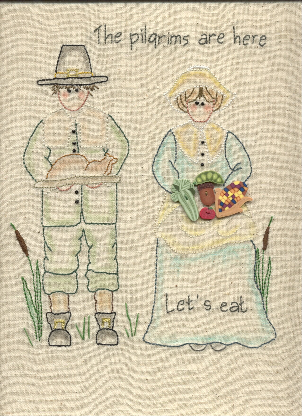 Pilgrims Are Here, Digital Download, Hand Embroidery Pattern - Etsy