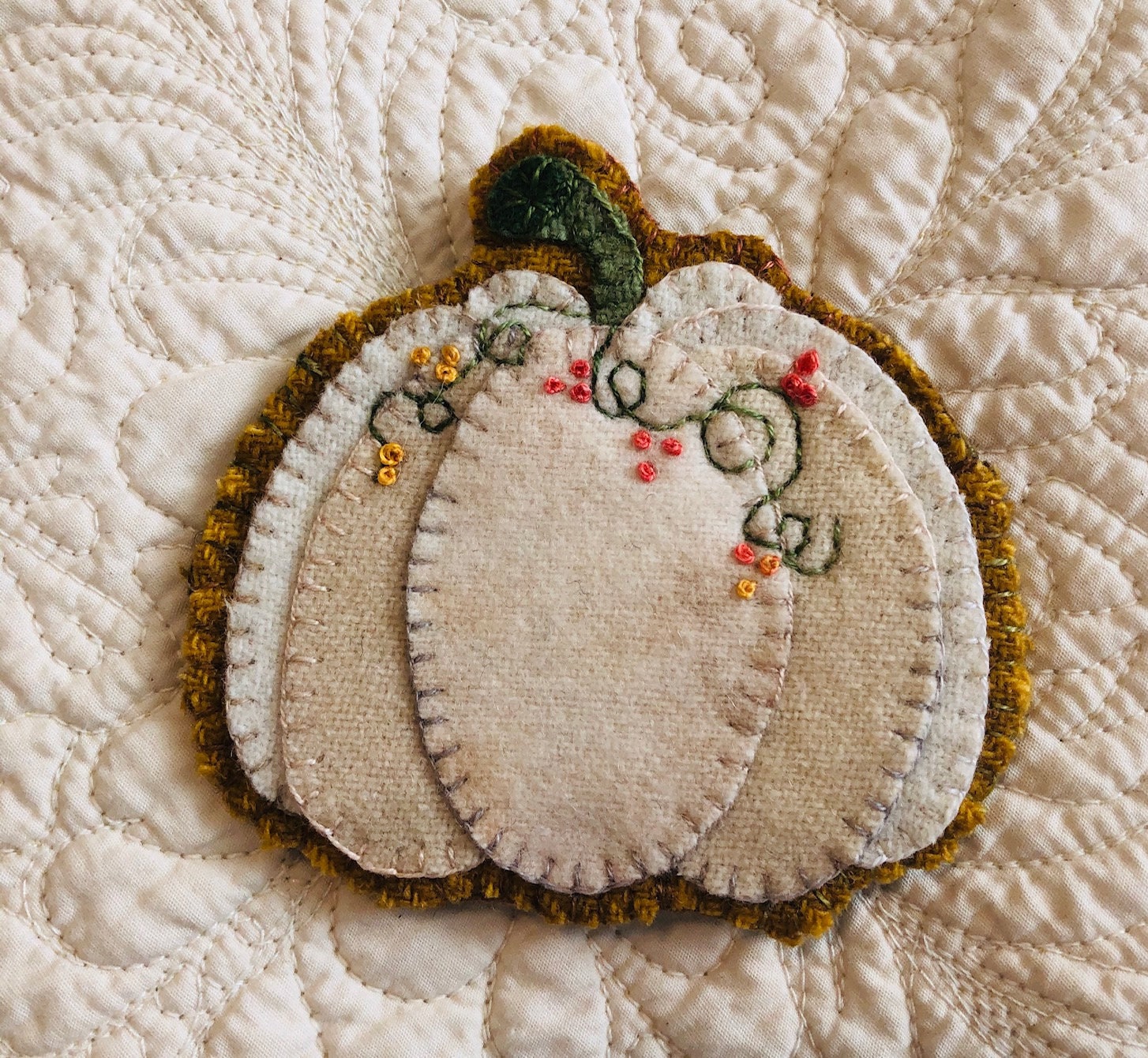 Autumn Ornaments Paper Pattern Bowl Fillers Wool Applique - Etsy